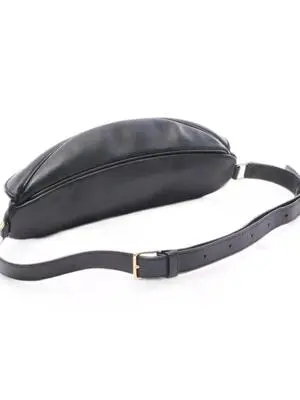 Celine Quilted C-charm Belt Bag - Black