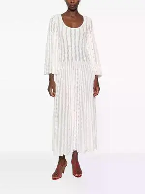 ANTONINO VALENTI Wavy-knit Midi Dress