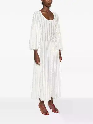 ANTONINO VALENTI Wavy-knit Midi Dress