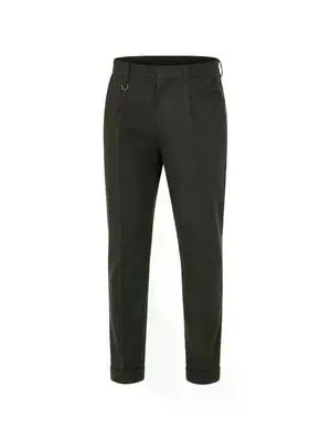 PAOLO PECORA Duomo Pleated Wool-blend Trousers - Green
