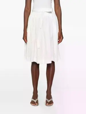 Ermanno Scervino Belted Pleated Midi Skirt