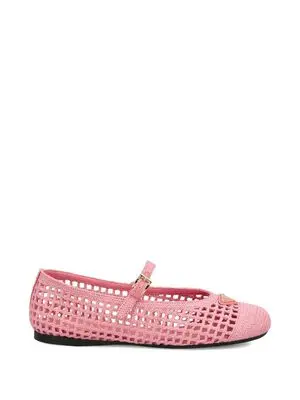 Prada Crochet Ballet Flats - Pink