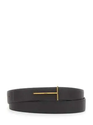 TOM FORD Hammered Leather Belt
