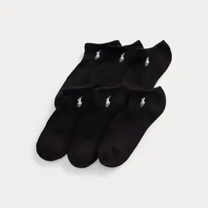 Ralph Lauren Low-cut Ankle Sock 6-pack - Black