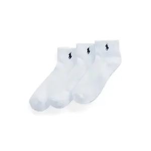Ralph Lauren Half-cushioned Sport Ankle Socks 3 Pack