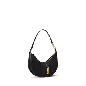 Ralph Lauren Polo Id Suede Mini Shoulder Bag - Black/multi