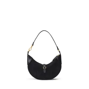 Ralph Lauren Polo Id Suede Mini Shoulder Bag - Black/multi