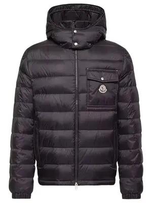 Moncler Short Puffer Verith With Hood - Blue