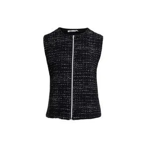 CONQUISTA Tie Detail Vest - Black