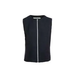 CONQUISTA Tie Detail Vest - Black