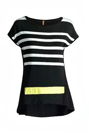 CONQUISTA Striped Sleeveless Top