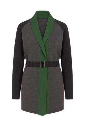 CONQUISTA Open-fronted Cardigan - Green