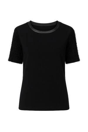 CONQUISTA Panel Detail Top - Black