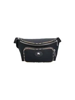 Burberry Sleek Crossbody Bag In Technical Fabric - Black