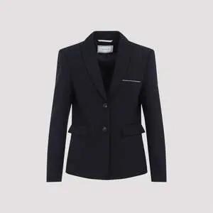Peserico Tailored Stretch Blazer - Blue