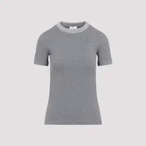 Peserico Stretch Cotton Rib T-shirt - Grey