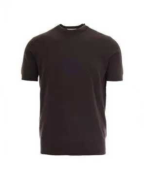 PAOLO PECORA Textured Short-sleeve Knit Sweater