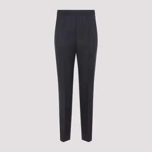 JIL SANDER Slim-fit Wool Pants, Regular Straight Leg - Blue