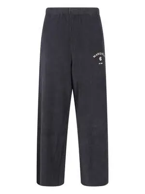 MAISON MARGIELA Cotton Trousers With Contrast Pocket Lining - Grey