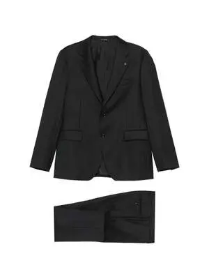 Tagliatore 100% Virgin Wool Suit Jacket - Black