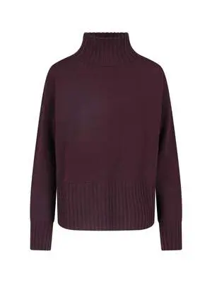 DRUMOHR Ribbed Turtleneck Sweater - Red