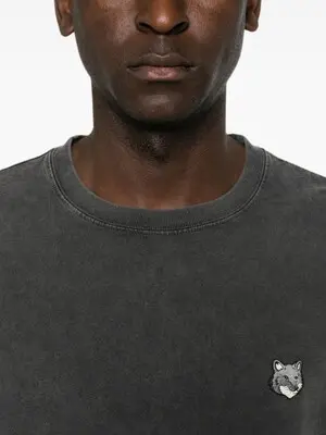 Maison Kitsuné Fox Head Cotton T-shirt - Black