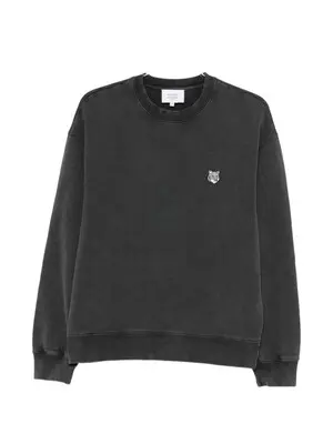 Maison Kitsuné Fox Head Cotton Sweatshirt - Black
