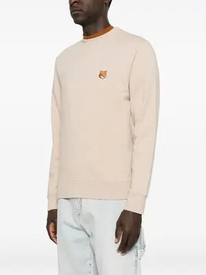 Maison Kitsuné Fox Head Cotton Crewneck Sweatshirt