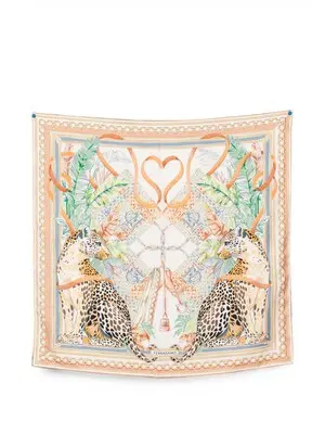 FERRAGAMO Printed Silk Foulard