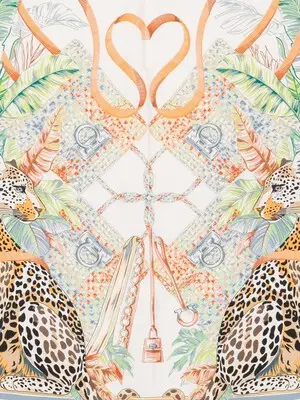 FERRAGAMO Printed Silk Foulard