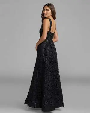 Mac Duggal Embellished Corset A-line Gown