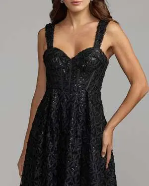 Mac Duggal Embellished Corset A-line Gown