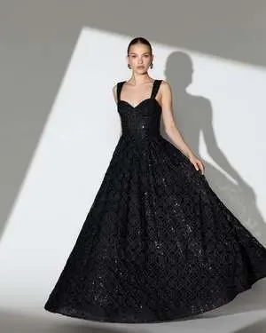 Mac Duggal Embellished Corset A-line Gown