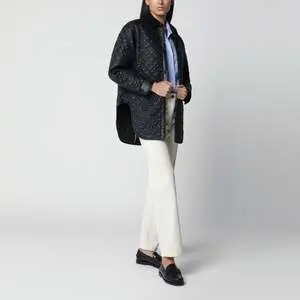 Moncler Padded Overshirt With Corduroy Collar