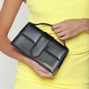 Jacquemus Le Grand Bambino Bag In Leather - Black