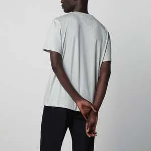 AMI Paris T-shirt De Coeur In Cotton - Grey