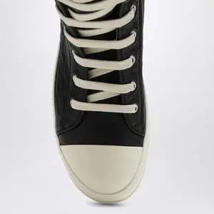 Rick Owens High-top Sneakers In Textured Leather