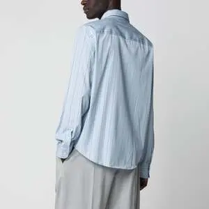 AMI Paris Light Striped De Coeur Shirt