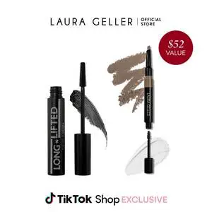 Laura Geller Beauty Live Exclusive Long-n-lifted Lash & Brow Makeup Duo - Taupe