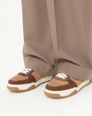Valentino Garavani Sparry Trainer In Split Leather