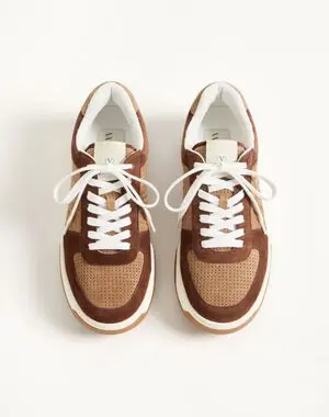Valentino Garavani Sparry Trainer In Split Leather