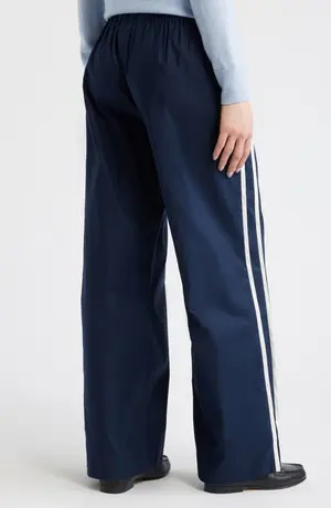 REFORMATION Julien Wide Leg Poplin Pants