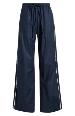 REFORMATION Julien Wide Leg Poplin Pants