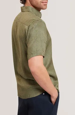 Ted Baker London Allistr Check Short Sleeve Button-up Shirt