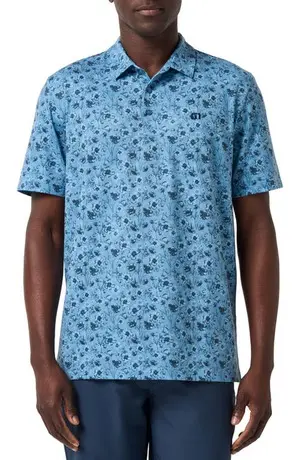 Travis Mathew Featherweight Cottage Print Polo