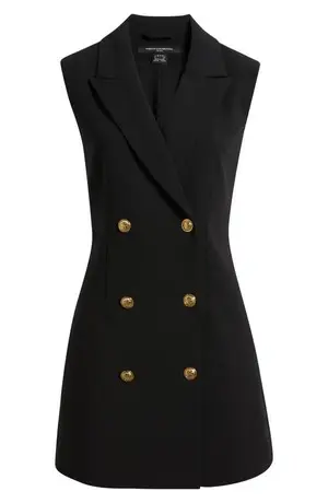 French Connection Whisper Double Breasted Blazer Dress