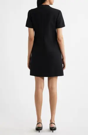 Eliza J Stretch Mock Neck Dress