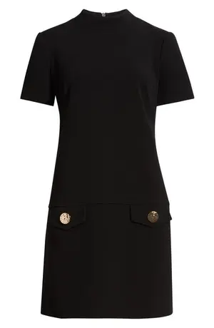 Eliza J Stretch Mock Neck Dress