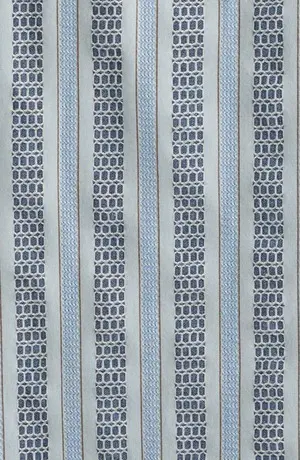 WAX LONDON Didcot Stripe Cotton Dobby Camp Shirt