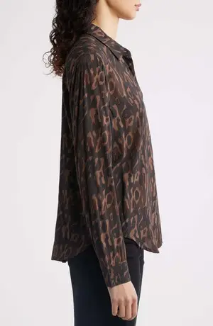 Rails Josephine Leopard Print Button-up Shirt